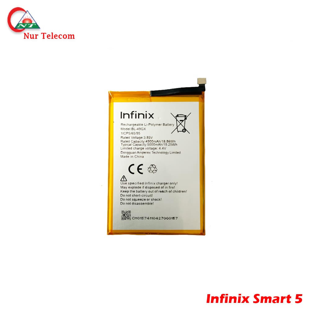 Original Infinix Smart 5 Battery price in Bangladesh - Nur Telecom