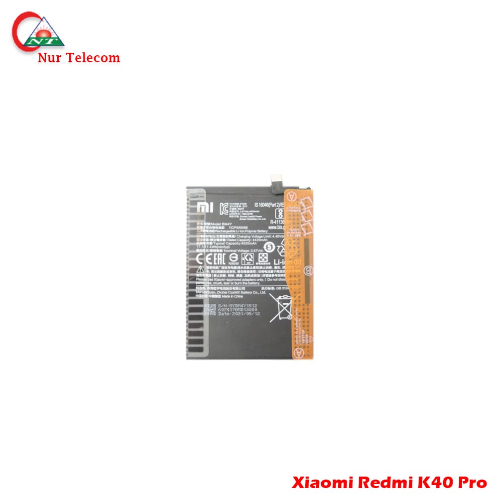 Original Xiaomi Redmi K40 Pro Battery price in BD - Nur Telecom