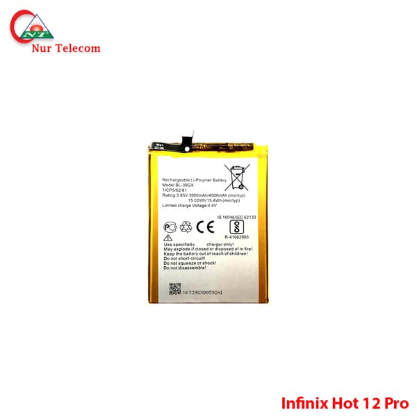 Infinix Hot 12 Play NFC Battery price in Bangladesh - Nur Telecom