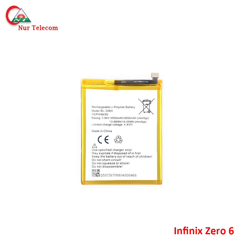 Infinix Zero 6 Battery price in Bangladesh - Nur Telecom
