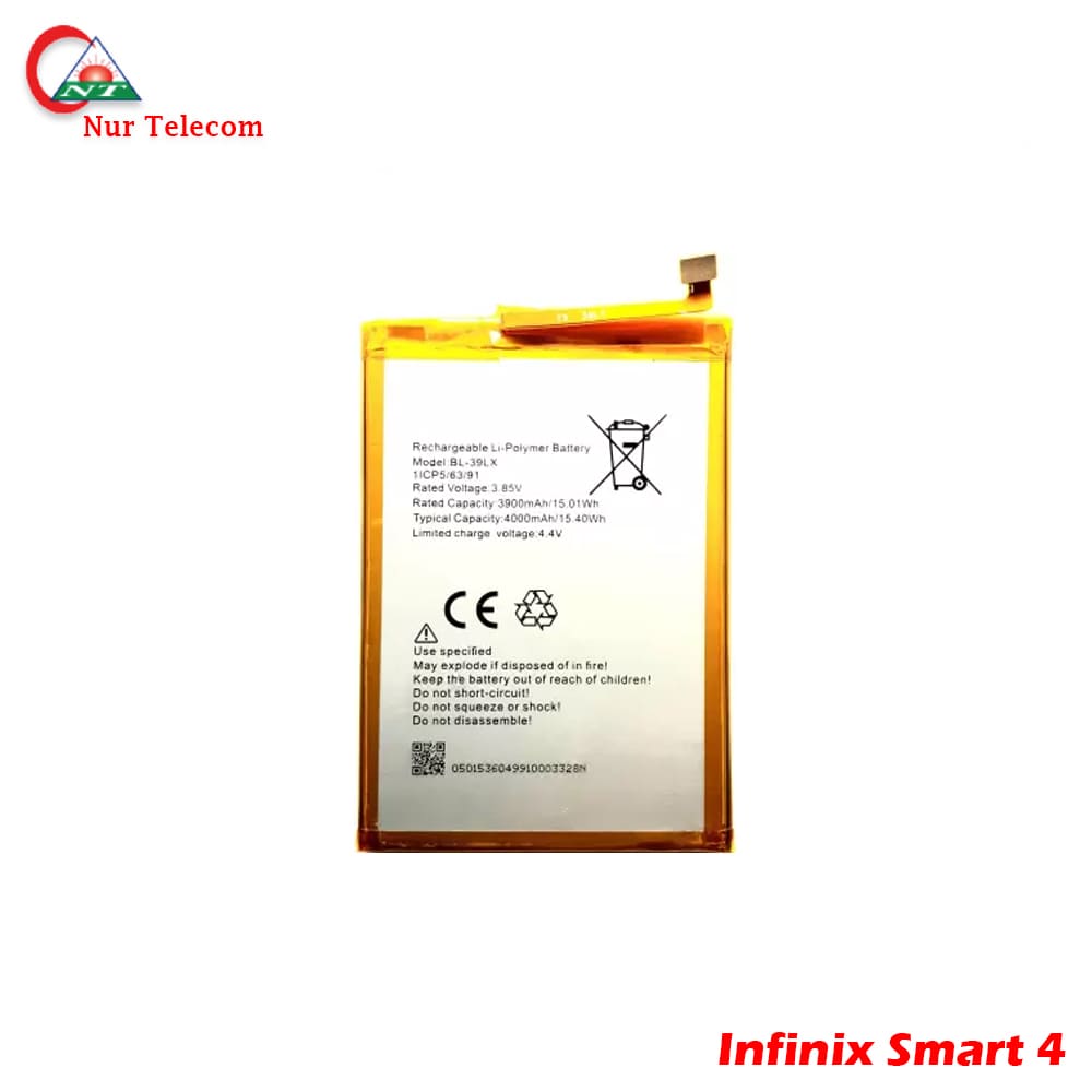 Infinix Smart 4 Battery price in Bangladesh - Nur Telecom