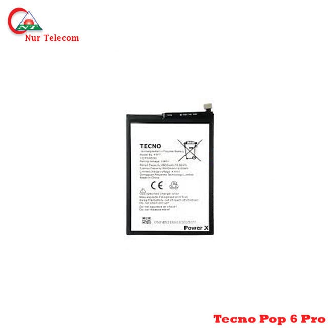 Tecno Pop 6 Pro battery price in Bangladesh - Nur Telecom