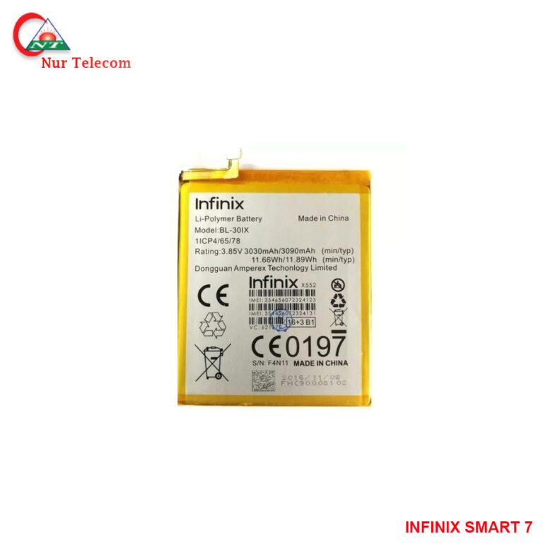 Infinix Smart 7 battery price in Bangladesh - Nur Telecom