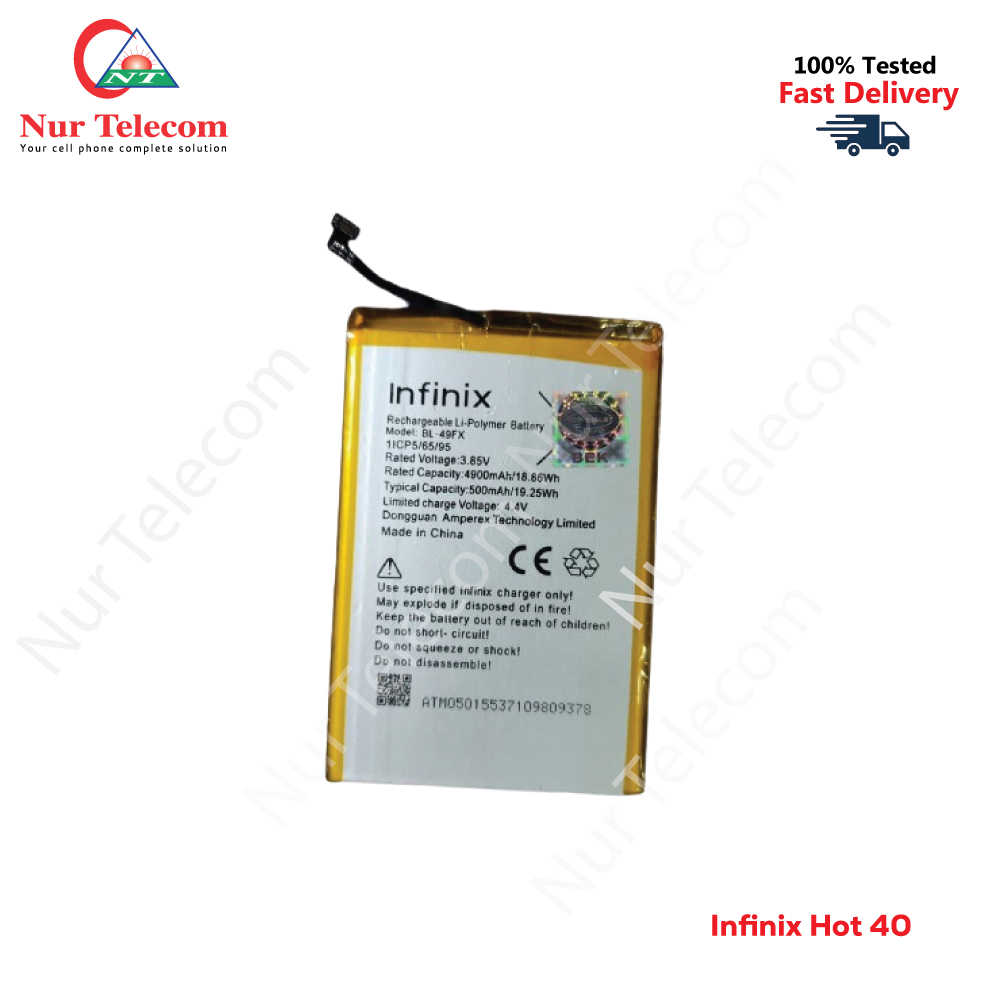 Infinix Hot 40 Battery Price In BD - Nur Telecom