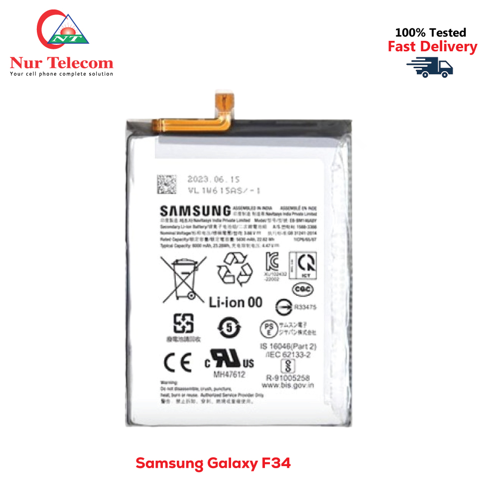 Samsung Galaxy F34 Battery Price in Bangladesh - Nur Telecom