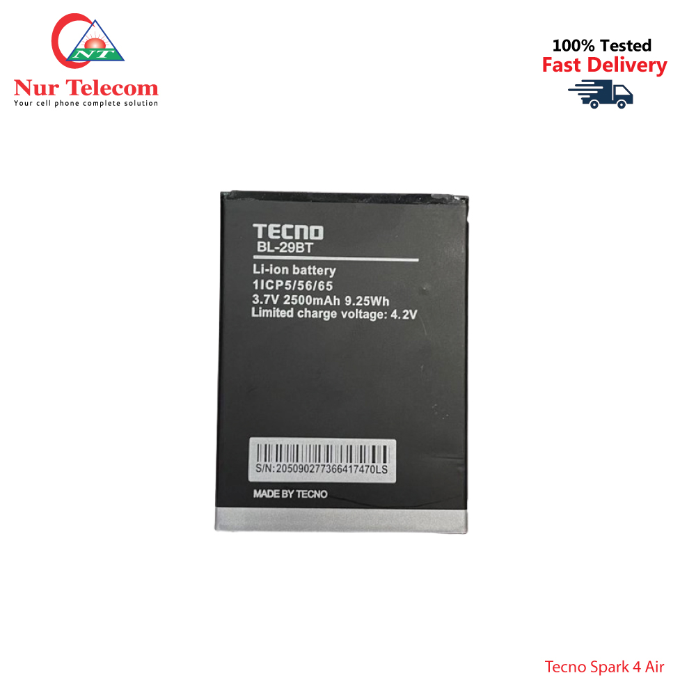Tecno Spark 4 Air Battery Price In Bd - Nur Telecom