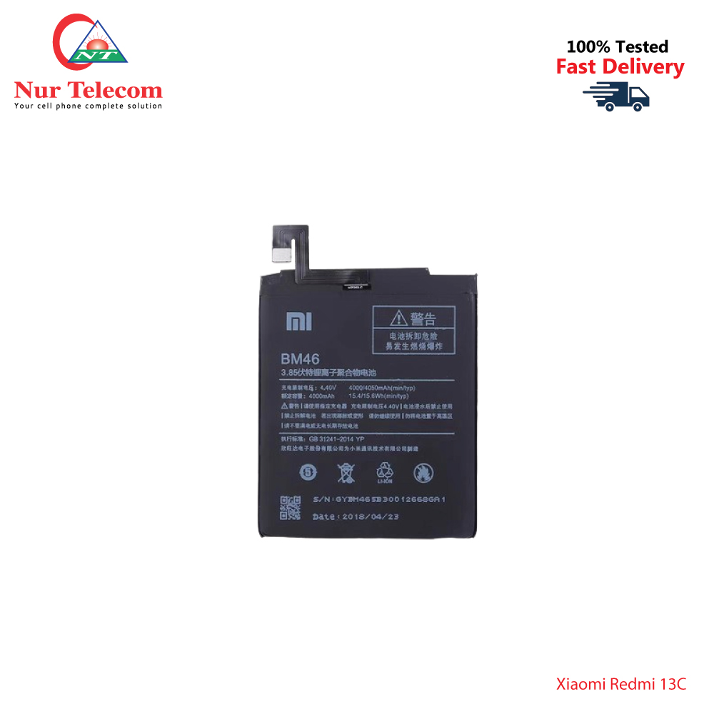 Xiaomi Redmi 13C Battery Price In Bd - Nur Telecom