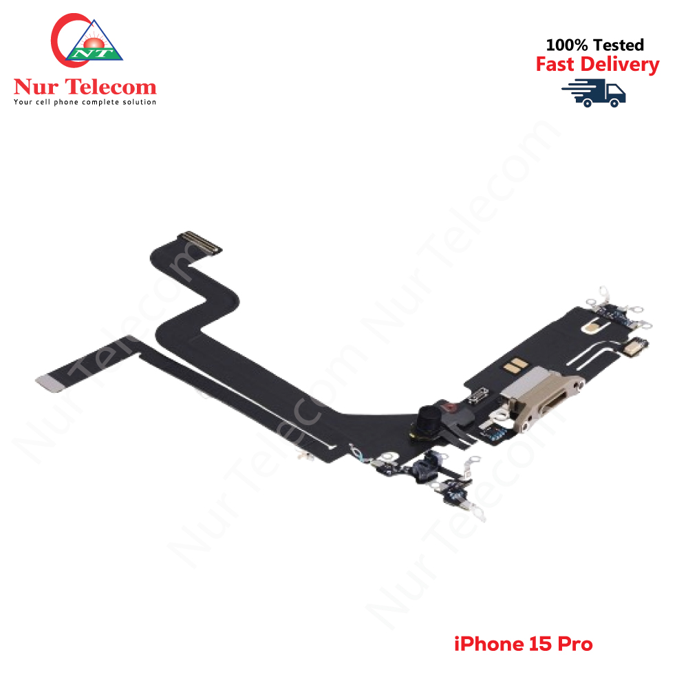 Charging Port Flex Cable for iPhone 15 Pro in BD - Nur Telecom