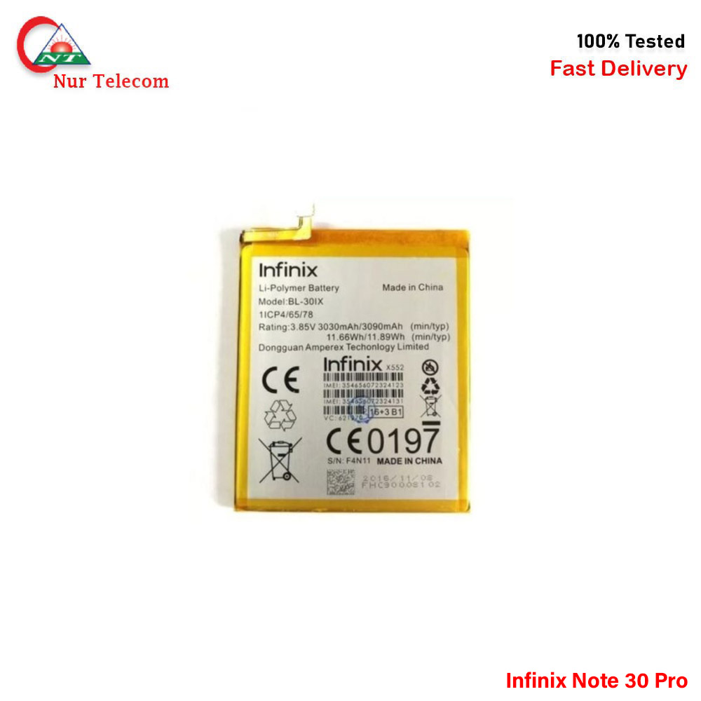 Infinix Note 30 Pro Battery Price In bd - Nur Telecom
