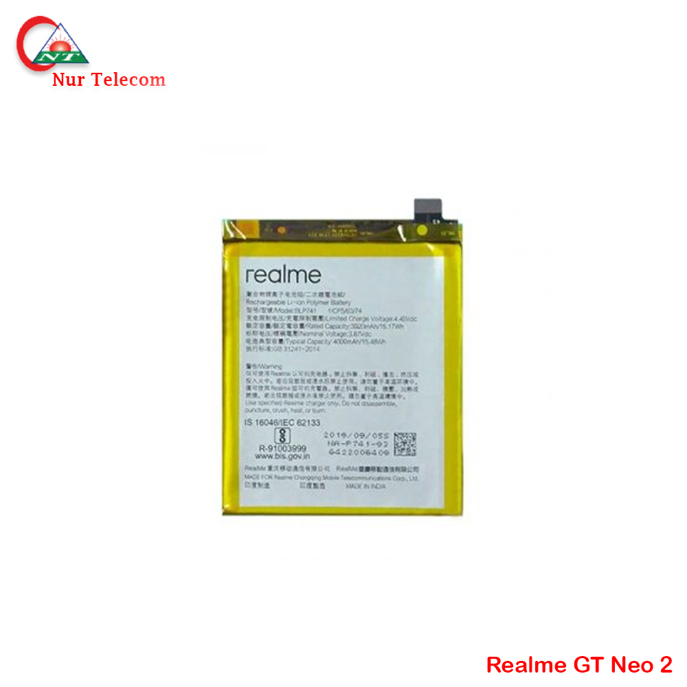 Original Realme GT Neo2 Battery Price in Bangladesh - Nur Telecom